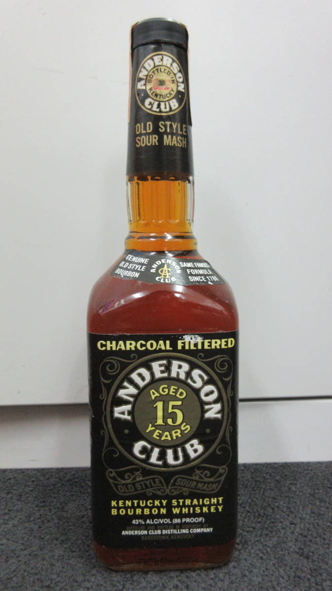 48628 アンダーソンクラブ 15年 ANDERSON CLUB BOURBON WHISKEY 750ml 43%(バーボン)｜売買された ...
