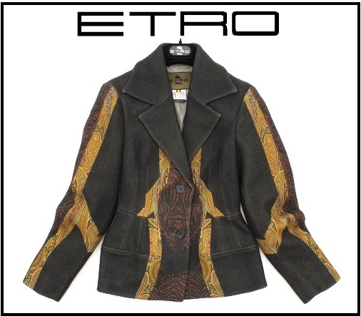 25万 40=M ETRO エトロ ペイズリーウールジャケット(その他)｜売買されたオークション情報、yahooの商品情報をアーカイブ公開 - オークファン（aucfan.com）