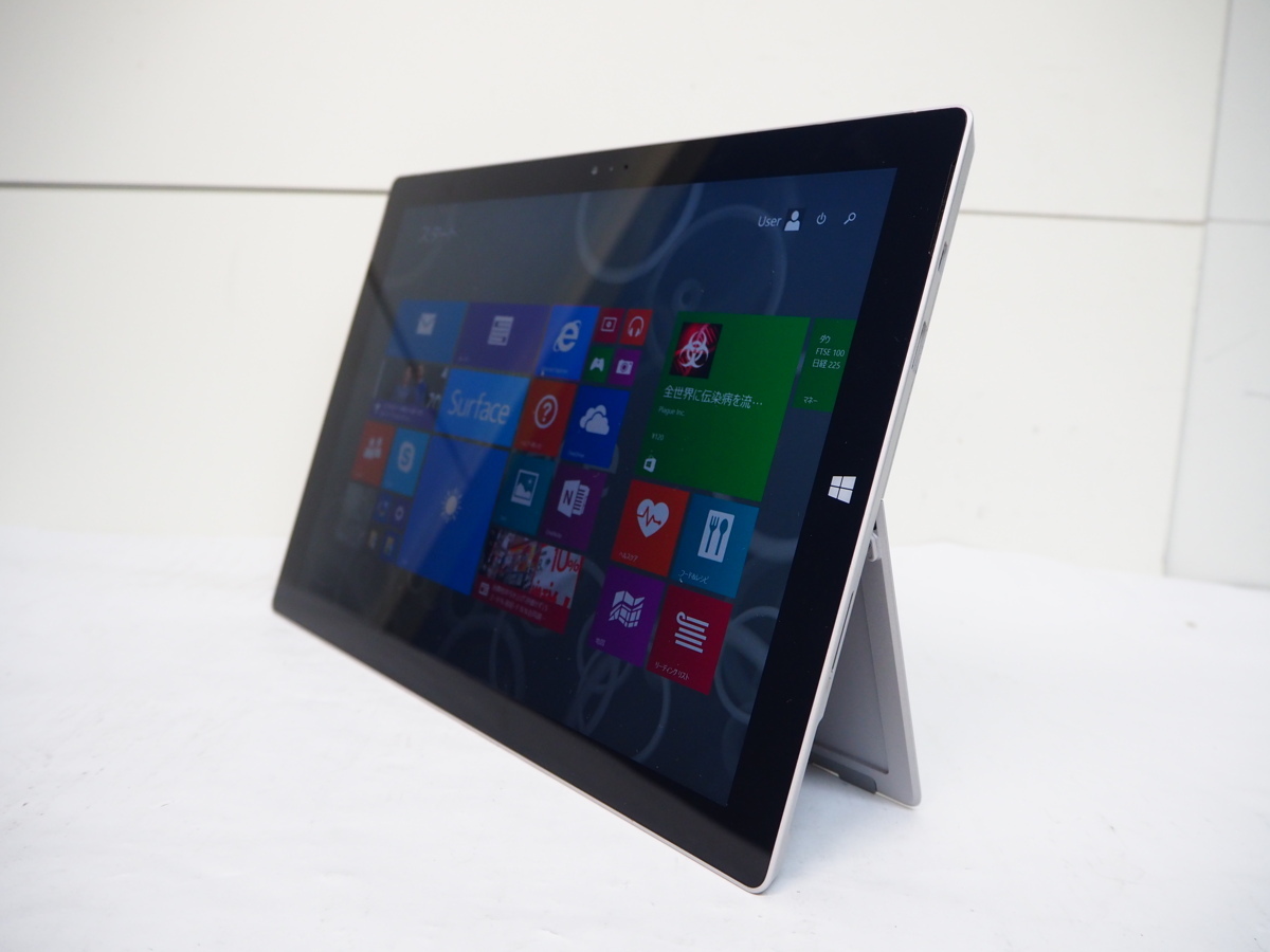 ハード王 サーフェイス Surface Pro 3 Model 1631/Corei5-4300U/4GB/128GB SSD/Windows8.1リカバリ済み/バイオスロック/N1918 ...