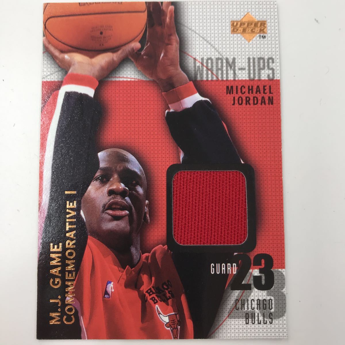 マイケル ジョーダン NBA ジャージーカード UPPER DECK GAME COMMEMORATIVE Ⅰ 98-99 ジャージ michael jordan(Upper Deck)｜売買 ...
