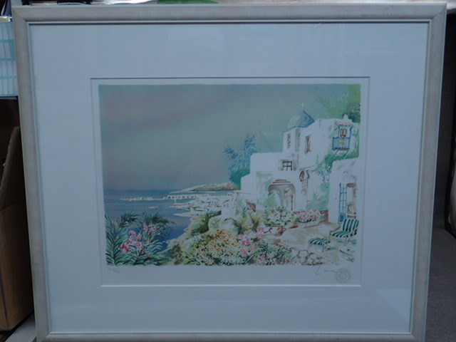 K-368 リトグラフ LAURENS ローレン 作 ギリシャⅢ XCIX/CC 前面アクリル 額小傷有り(石版画、リトグラフ)｜売買されたオークション情報、yahooの商品情報をアーカイブ ...