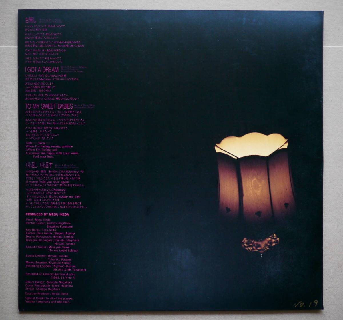 12” 自主盤 Megu - Love you so much / 和モノ AOR シティポップ CityPop ブギー 1983年 12inch(インディーズ)｜売買されたオークション情報 ...