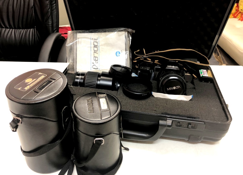 MINOLTA/ミノルタ a 8700i 本体+レンズ35-105＆70-210＆200＆100㎜ カメラ 品(ミノルタ)｜売買された ...