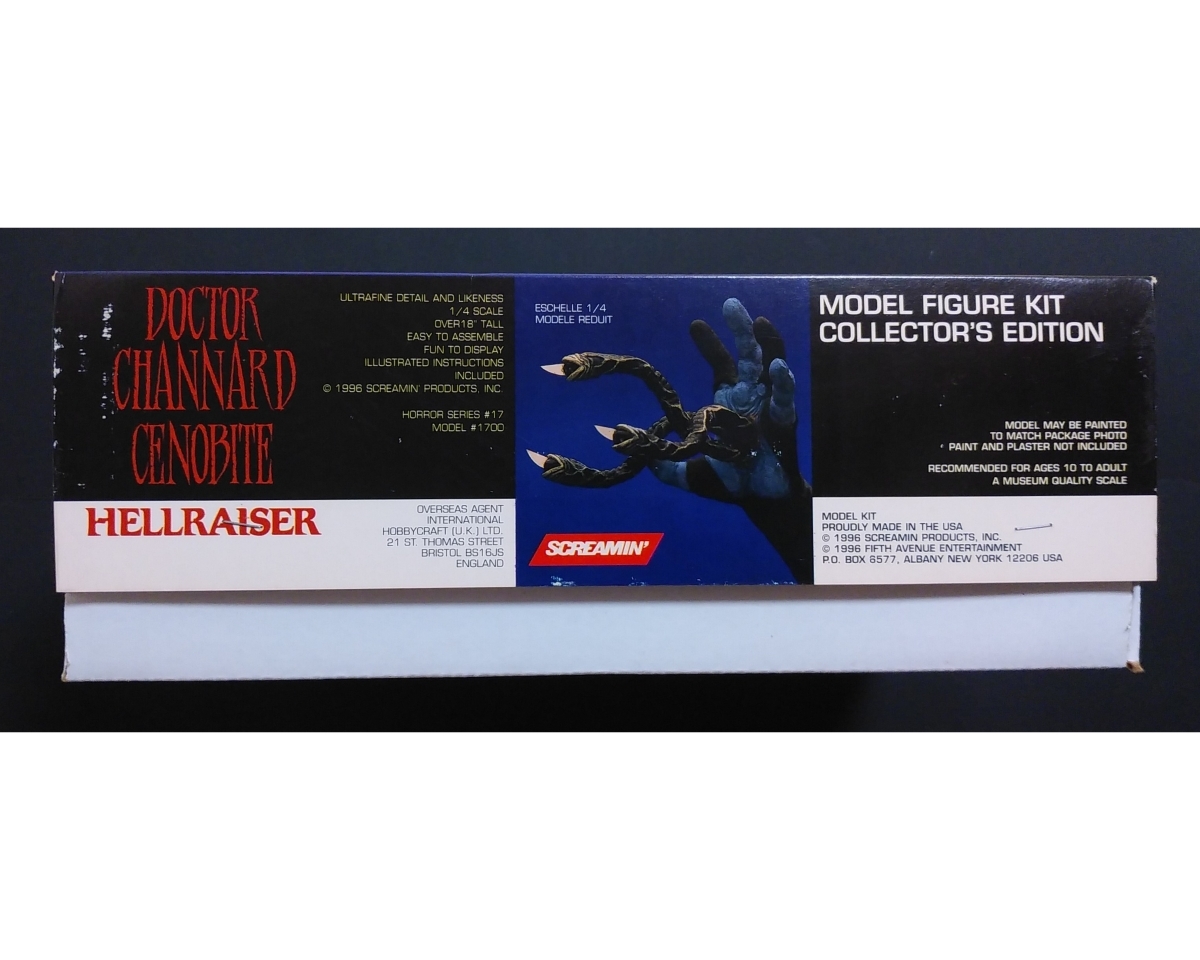SCREAMIN' DOCTOR CHANNARD CENOBITE HELLRAISER MODEL KIT COLLECTOR'S ...