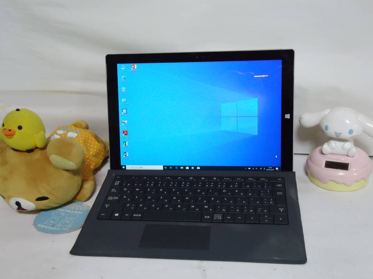 タブレット Microsoft SURFACE Pro3 第4世代 Core i5 4GB SSD 128GB 12型 Windows 10/office 2016 キーボード(Windows ...