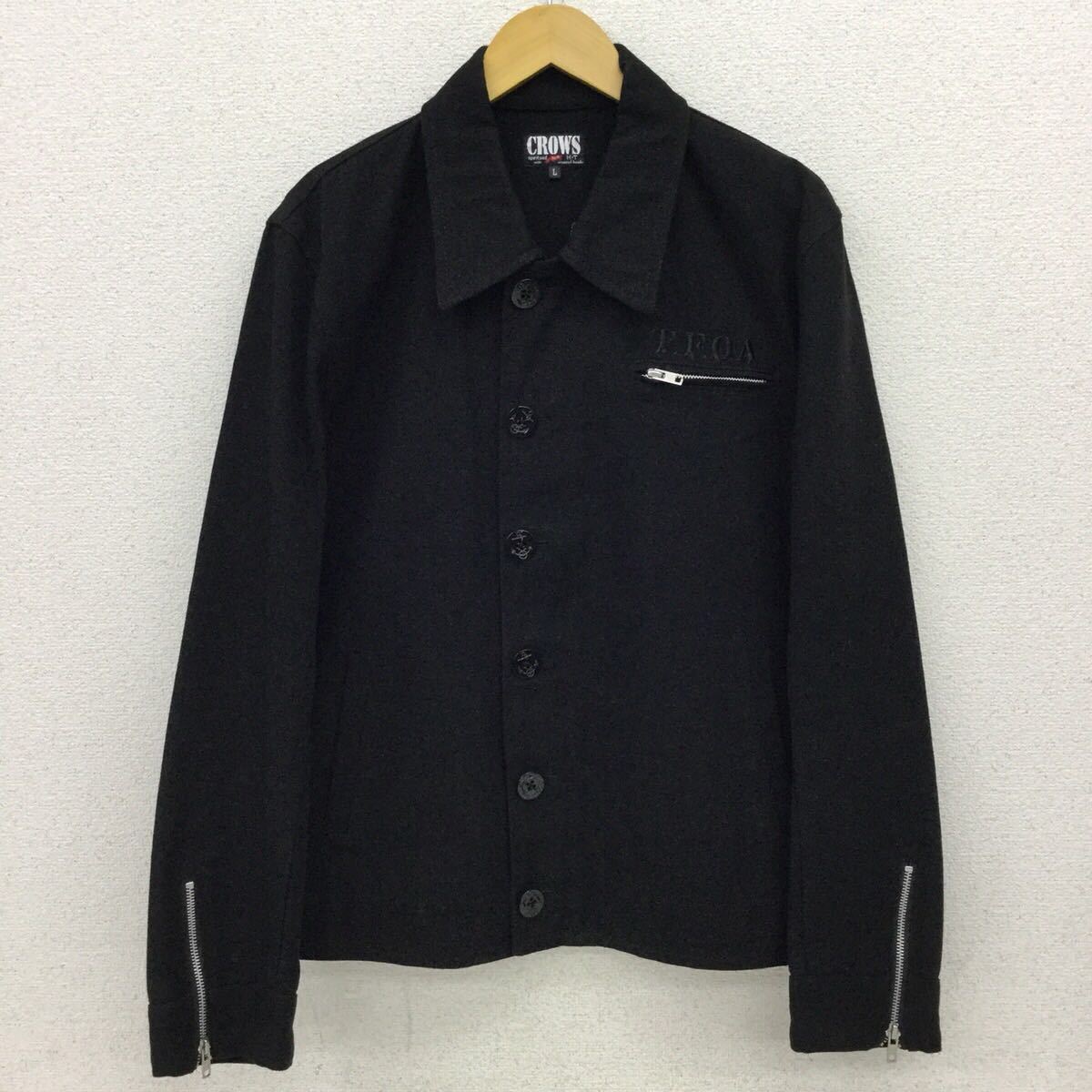 CROWS クローズ T.F.O.A 髑髏刺繍 コットン ダック ジャケット L クロップドヘッズ ワースト 武装戦線 TFOA ...