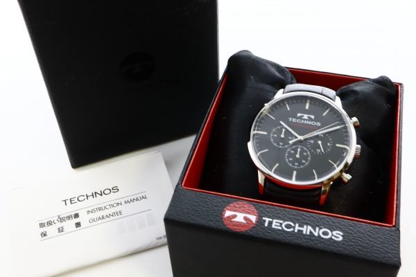 1円 TECHNOS/テクノス クロノグラフ QZ 箱 説あり K0121 AA 17(テクノス)｜売買されたオークション情報、yahooの商品情報をアーカイブ公開 - オークファン ...