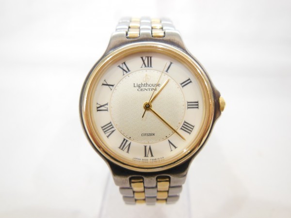 CITIZEN シチズン Lighthouse CENTINI 5530-F50913 ケース直径34mm 全長18cm クオーツ テスター× ...