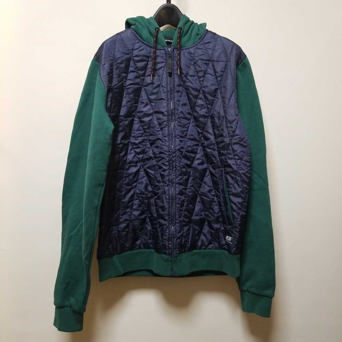 55DSL DIESEL ディーゼル ドッキングパーカー 紺緑 メンズL(55DSL)｜売買されたオークション情報、yahooの商品情報を ...