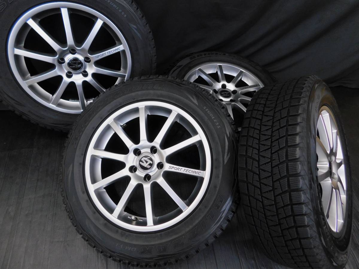 極上品 SPORT TECHNIC MONO10 PCD108 FOR VOLVO+極上BS BLIZZAK DM-V1 225/65R17 ...