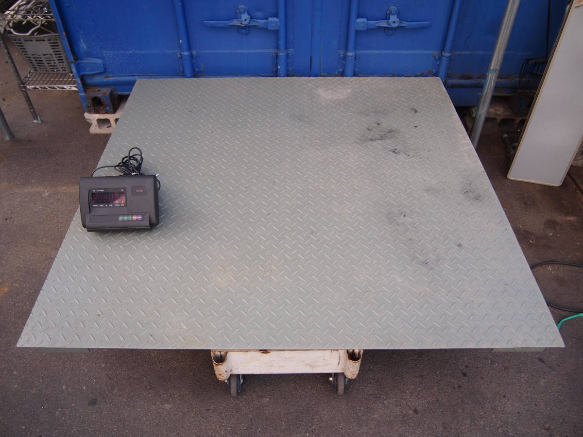 フロアスケール A12E 1500×1500×125mm 3TON トン デジタル表示計量器 台秤 はかり 表示器(はかり、スケール)｜売買さ ...