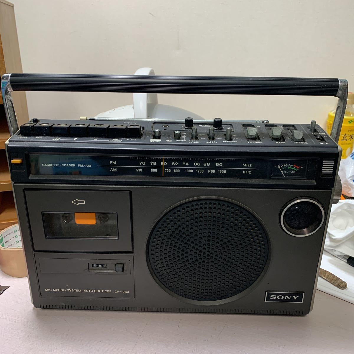 SONY CASSETTE CORDER 2BANDS CF-1980 昭和レトロ ソニーラジカセ(ラジカセ)｜売買されたオークション情報 ...