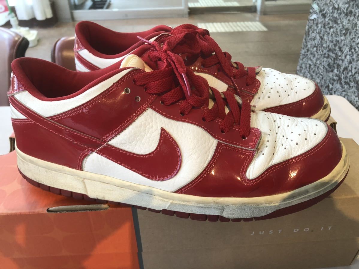 FA別注 NIKE DUNK LOW RED PATENT US9(27.0cm)｜売買されたオークション情報、yahooの商品情報を ...