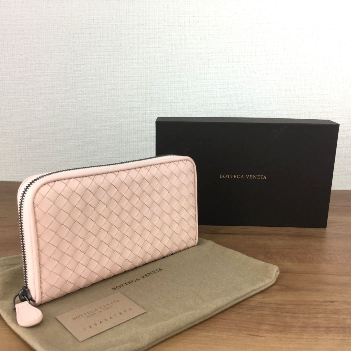 品 ボッテガヴェネタ ラウンドファスナー長財布 ラムスキン イントレチャート 保存袋 箱付き 346(財布)｜売買されたオークション情報、yahooの商品情報をアーカイブ公開 - オークファン ...