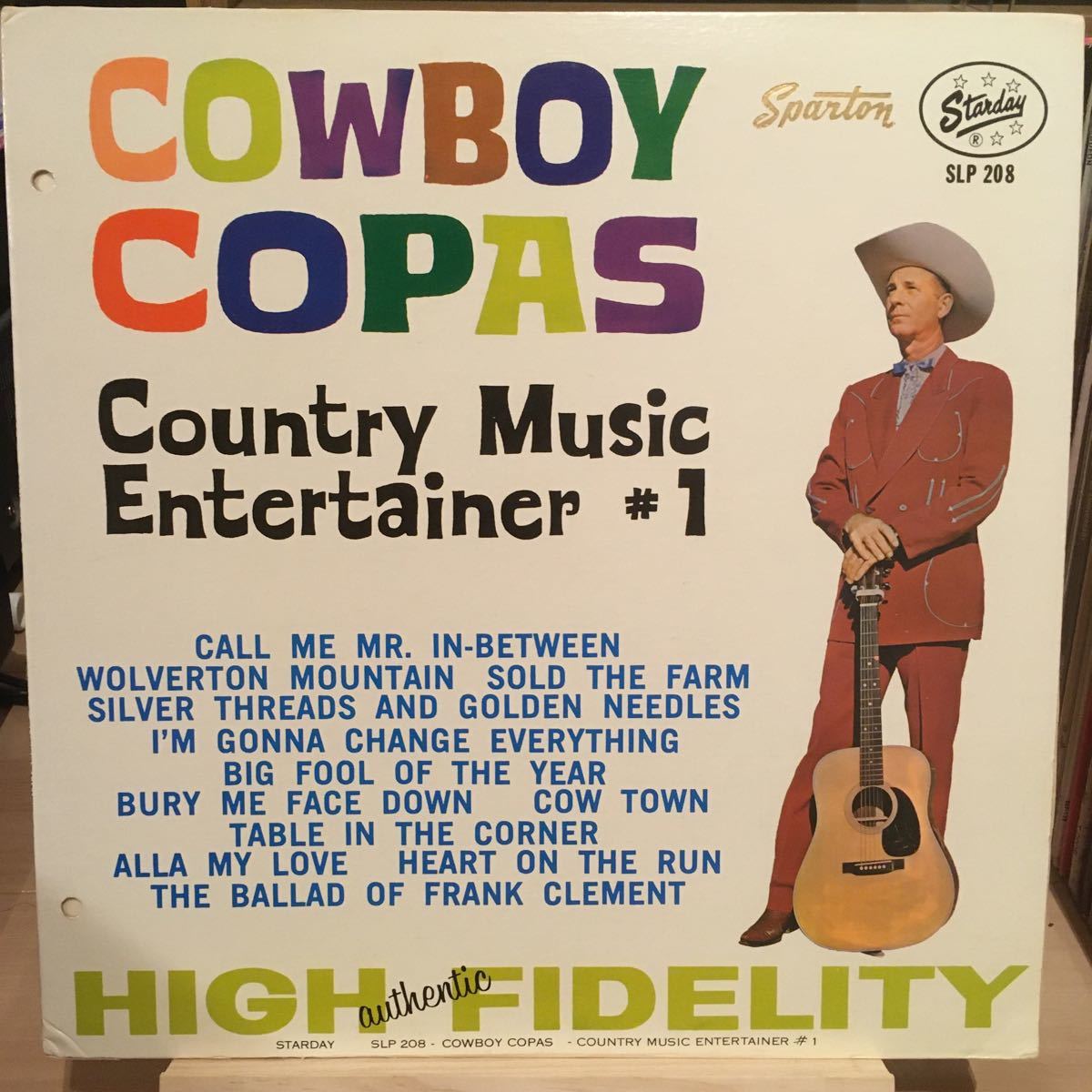 カナダ盤 Cowboy Copas - Country Music Entertainer #1 Spartan SLP208(カントリー ...