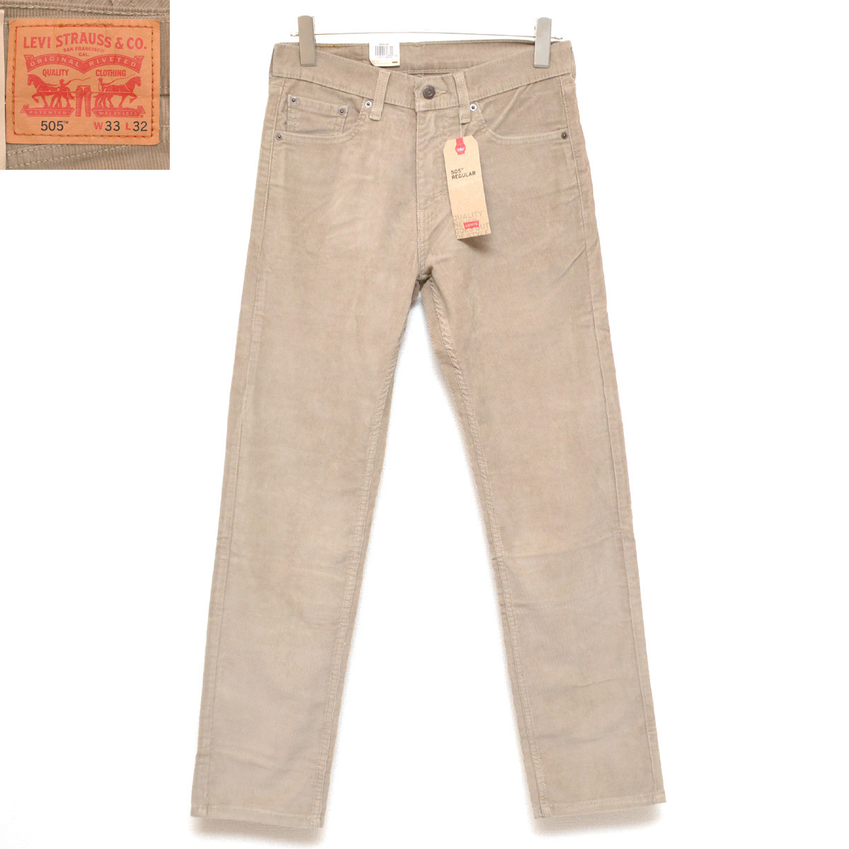 M40211 Levis リーバイス 505 レギュラーストレート 14W CORD コーデュロイパンツ 00505-1397 W33 メンズ ...