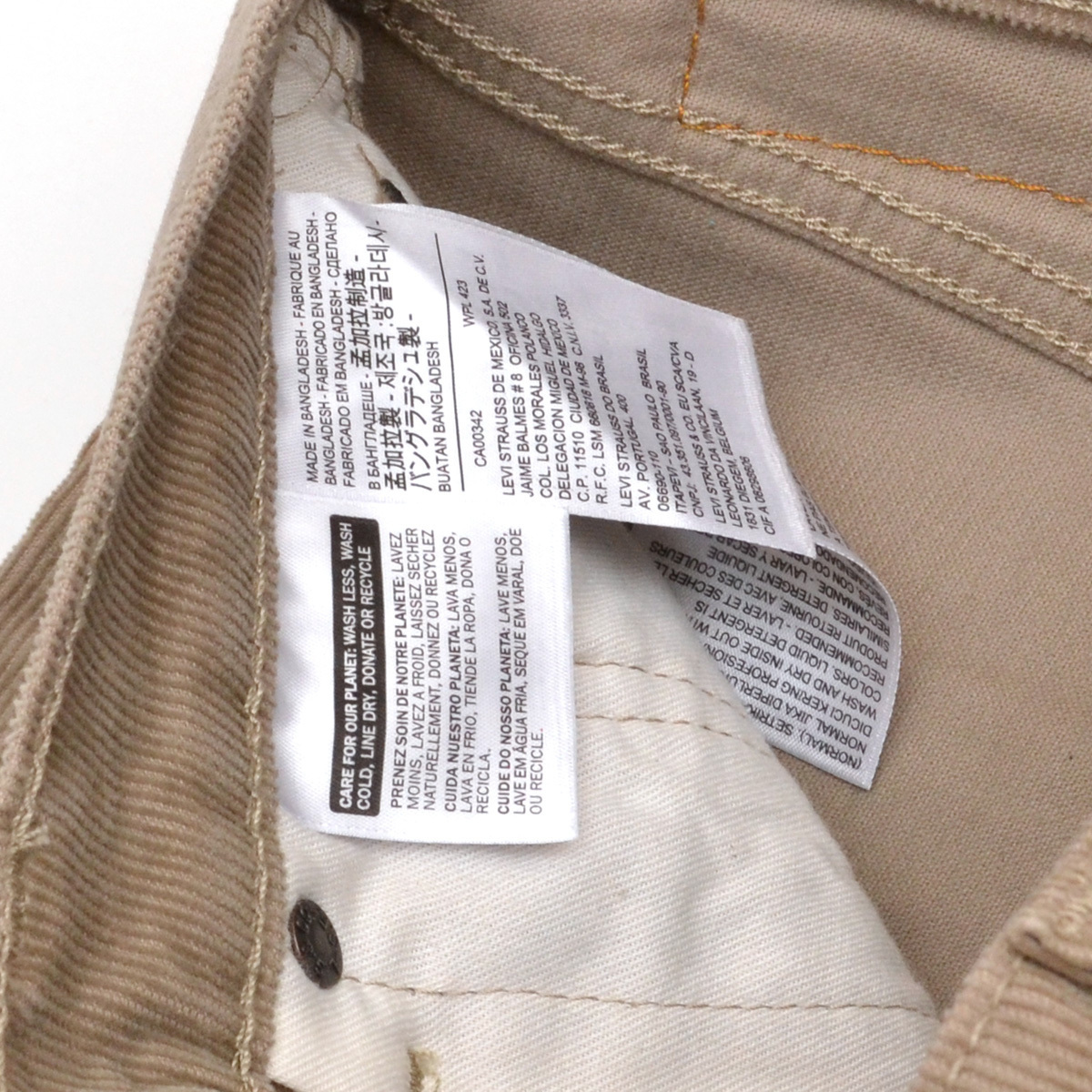 M40211 Levis リーバイス 505 レギュラーストレート 14W CORD コーデュロイパンツ 00505-1397 W33 メンズ ...