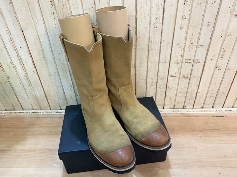 D97 glamb/グラム Harvey boots ペコスブーツ ベージュ×ブラウン スウェード GB11SP-AC20 メンズブーツ アメカジ vibram サイズ3(その他)｜売買された ...