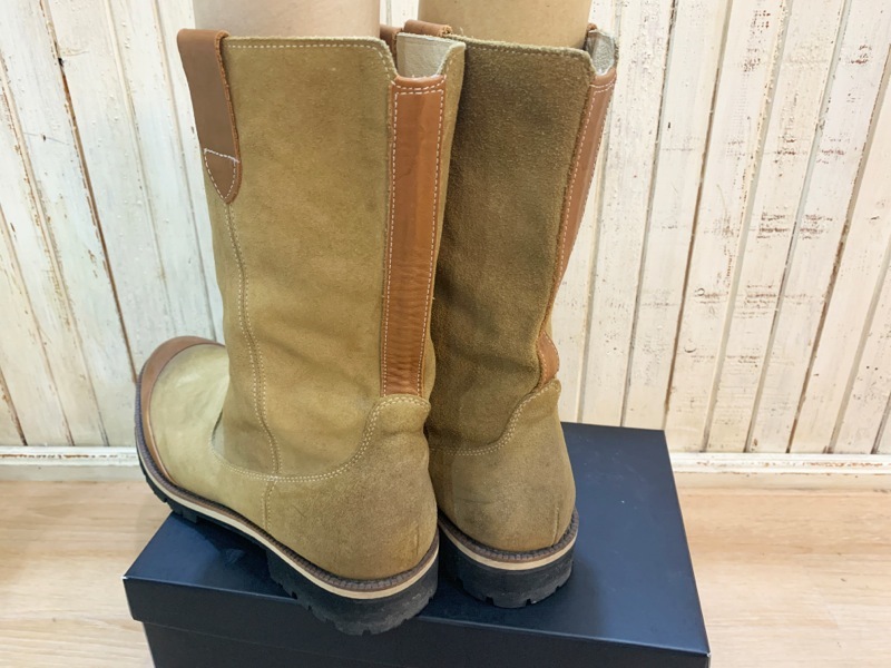 D97 glamb/グラム Harvey boots ペコスブーツ ベージュ×ブラウン スウェード GB11SP-AC20 メンズブーツ アメカジ vibram サイズ3(その他)｜売買された ...