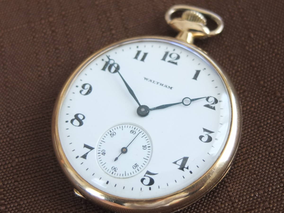 ウォルサム WALTHAM K18 18金無垢 17石 手巻き 懐中時計 アラビック スモールセコンド(手巻き)｜売買されたオークション情報、yahooの商品情報をアーカイブ公開 ...
