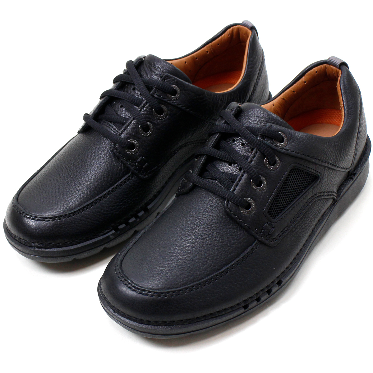 Clarks Unnature Time クラークス アンネイチャー タイム 本革 レザー 軽量 ウォーキング シューズ 24.5cm ...