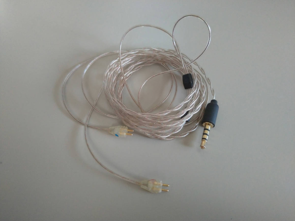 Estron linum balance cable AK2.5mm4極バランス to カスタムIEM用2pin astell&kern AK ...