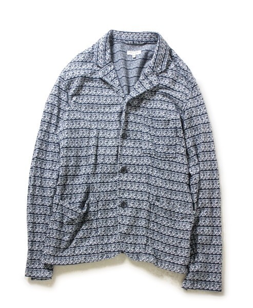 SALE Engineered Garments エンジニアードガーメンツ Knit Jacket-Wave Jacquard Knit ...