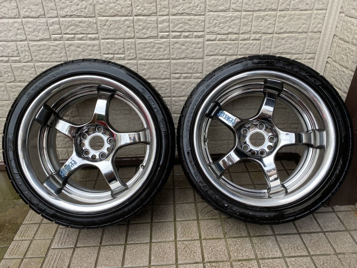 RAYS gramlights 57PRO 18インチ 深リム レイズ グラムライツ 57プロ GTR シルビア FD3S スープラ(5穴 ...