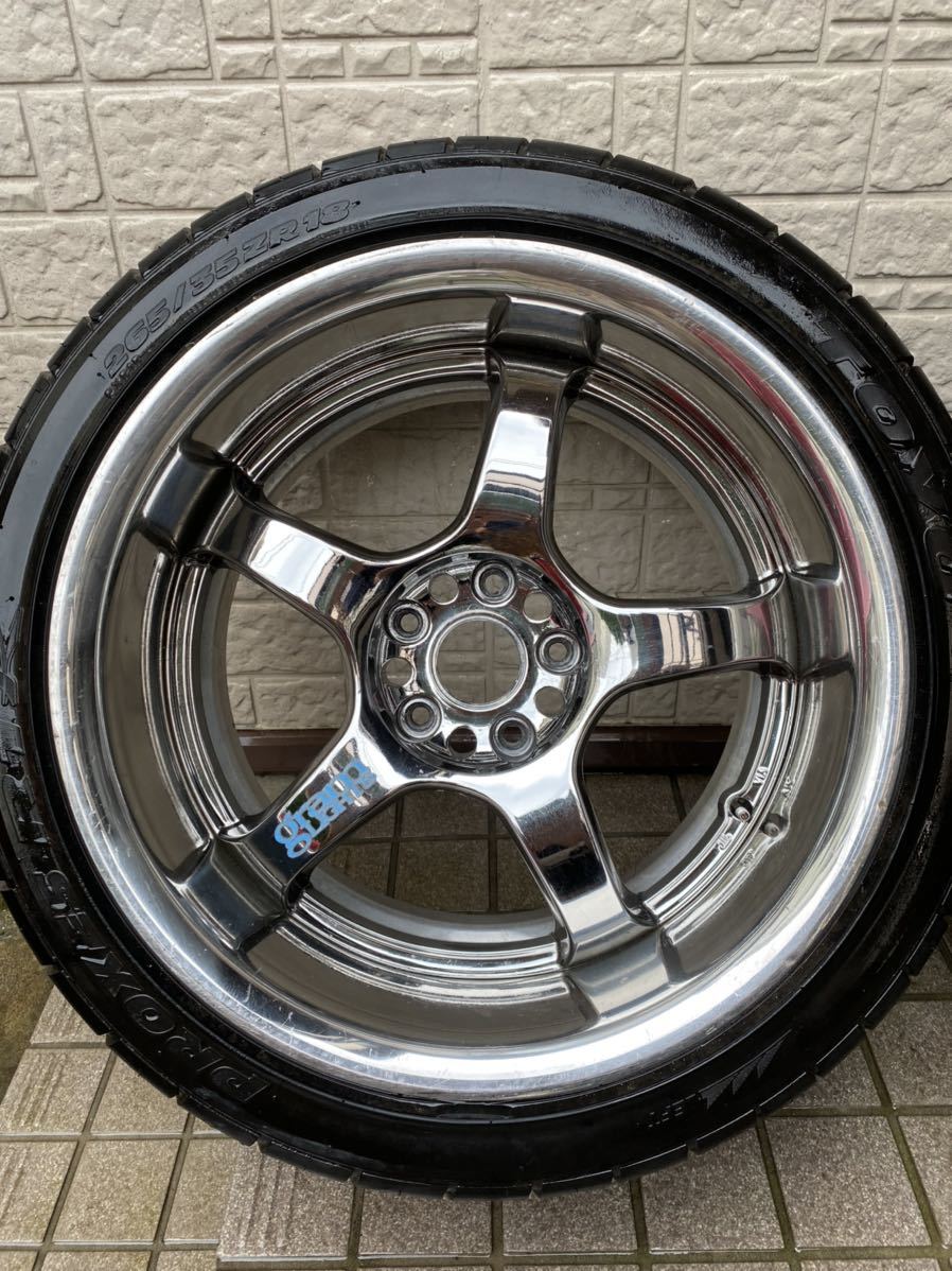 RAYS gramlights 57PRO 18インチ 深リム レイズ グラムライツ 57プロ GTR シルビア FD3S スープラ(5穴 ...