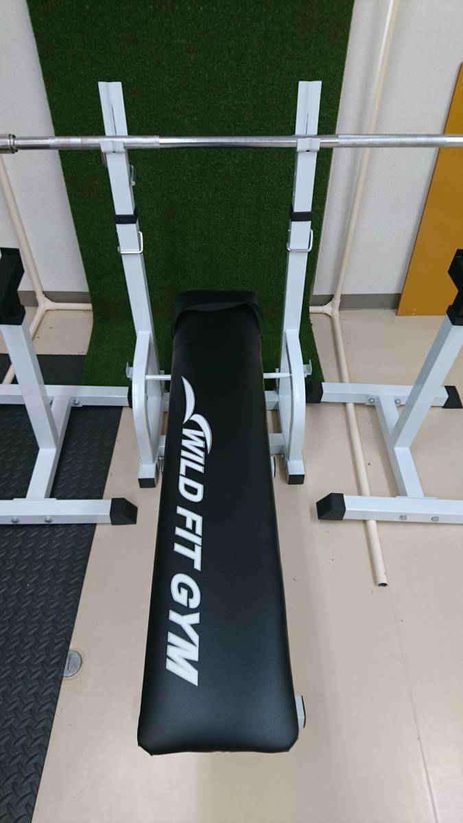 ワイルドフィット wild fit gym フォールディング ジムセット ベンチプレス 引取のみ 発送不可(トレーニングベンチ、シットアップ ...