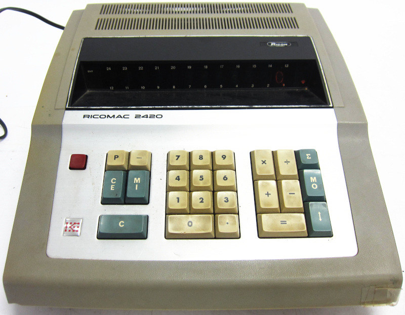1円 おたからや N-2479/Ricoh Ricomac 2420 リコマック 2420 電卓 通電確認済み(電卓)｜売買されたオークション ...