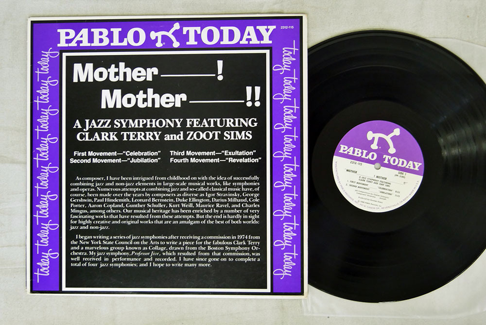 米 80年オリジナル CLARK TERRY & ZOOT SIMS/MOTHER MOTHER /PABLO TODAY 2312-115 ...
