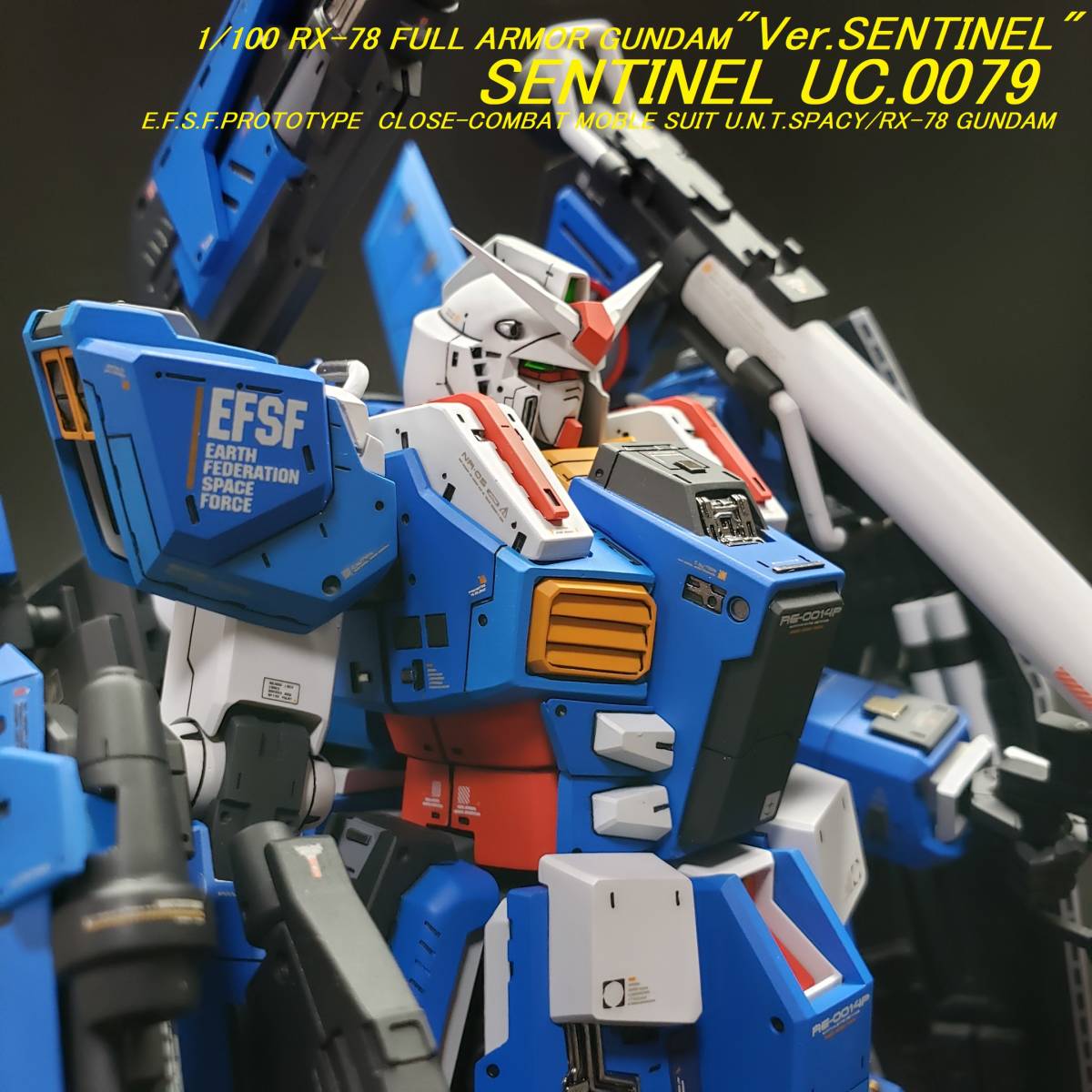 1/100 RX-78 FULL ARMOR GUNDAM Ver.SENTINEL UC.0079 改修塗装済完成品(完成品)｜売買された ...