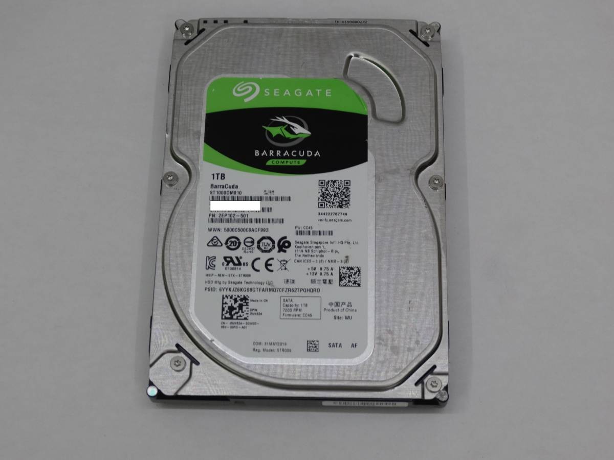 12273 SEAGATE BARACUDA ST1000DM010 3.5インチHDD 1TB(1TB～)｜売買されたオークション情報 ...