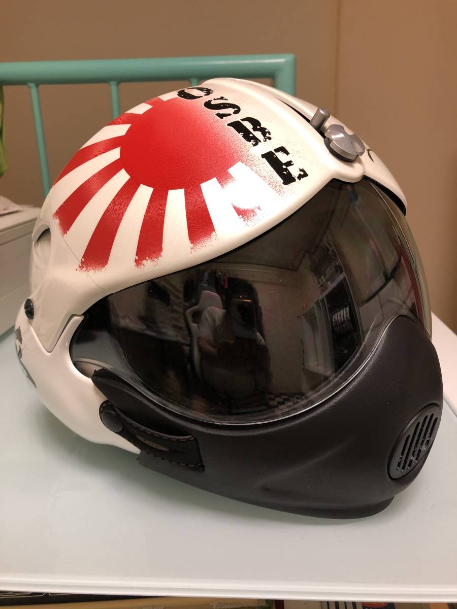 OSBE GPA ジーピーエー エアークラフトKAMIKAZEジェットヘルメット トップガン マスク サービス付属 サイズL(Lサイズ)｜売買されたオークション情報、yahooの商品情報を ...