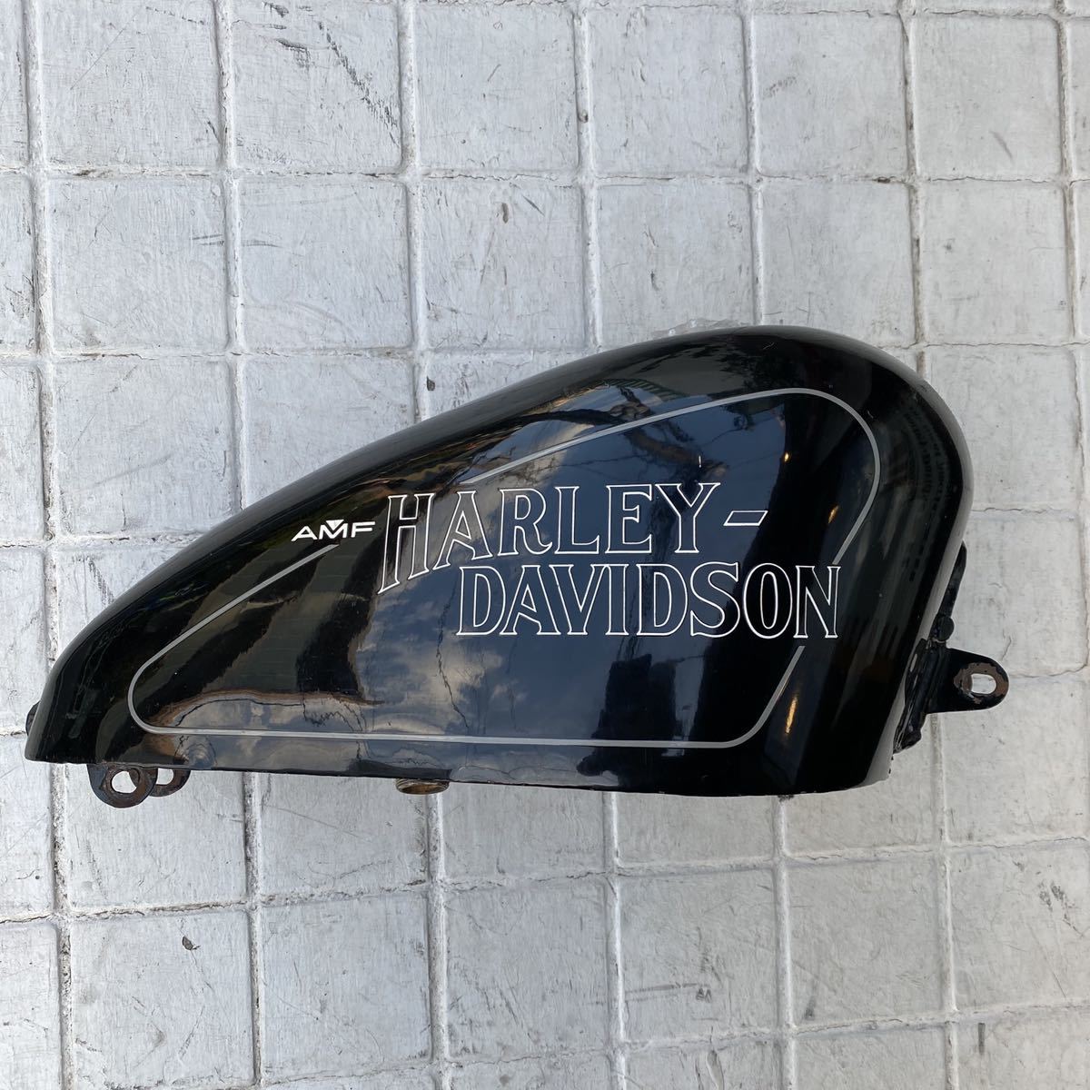 ハーレーダビッドソン ショベルヘッド 77年式 XLHスポーツスター 純正 ブラック スポーツスタータンク チョッパー パンヘッド(ハーレー ...