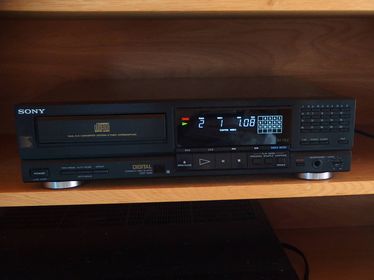 SONY ソニー CDプレーヤー CDP-M95 フィリップス社製DAC TDA1541搭載 ジャンク扱い(ソニー)｜売買されたオークション ...