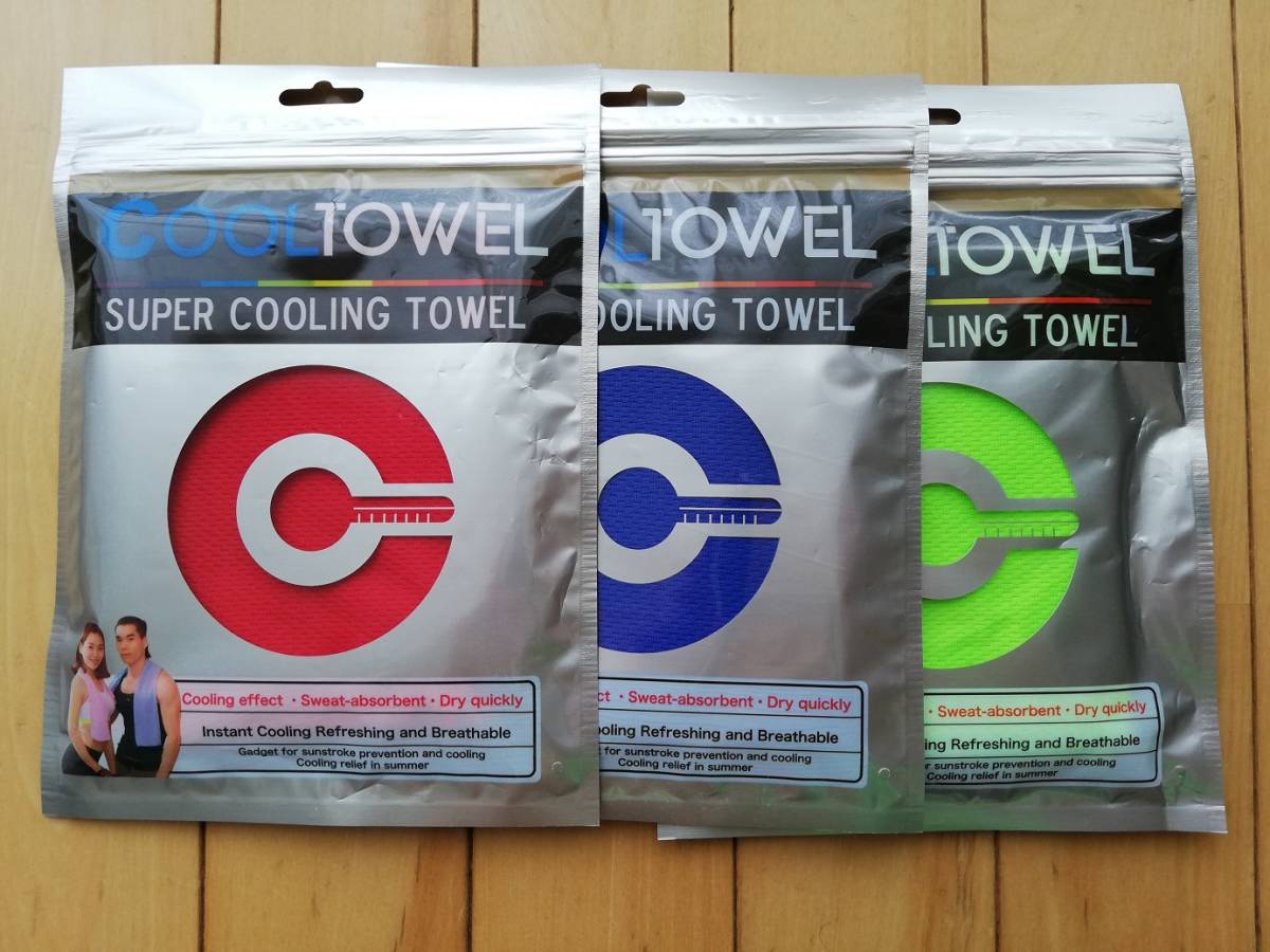 SUPER COOLING TOWEL 3枚セット(フェイスタオル)｜売買されたオークション情報、yahooの商品情報をアーカイブ公開 ...