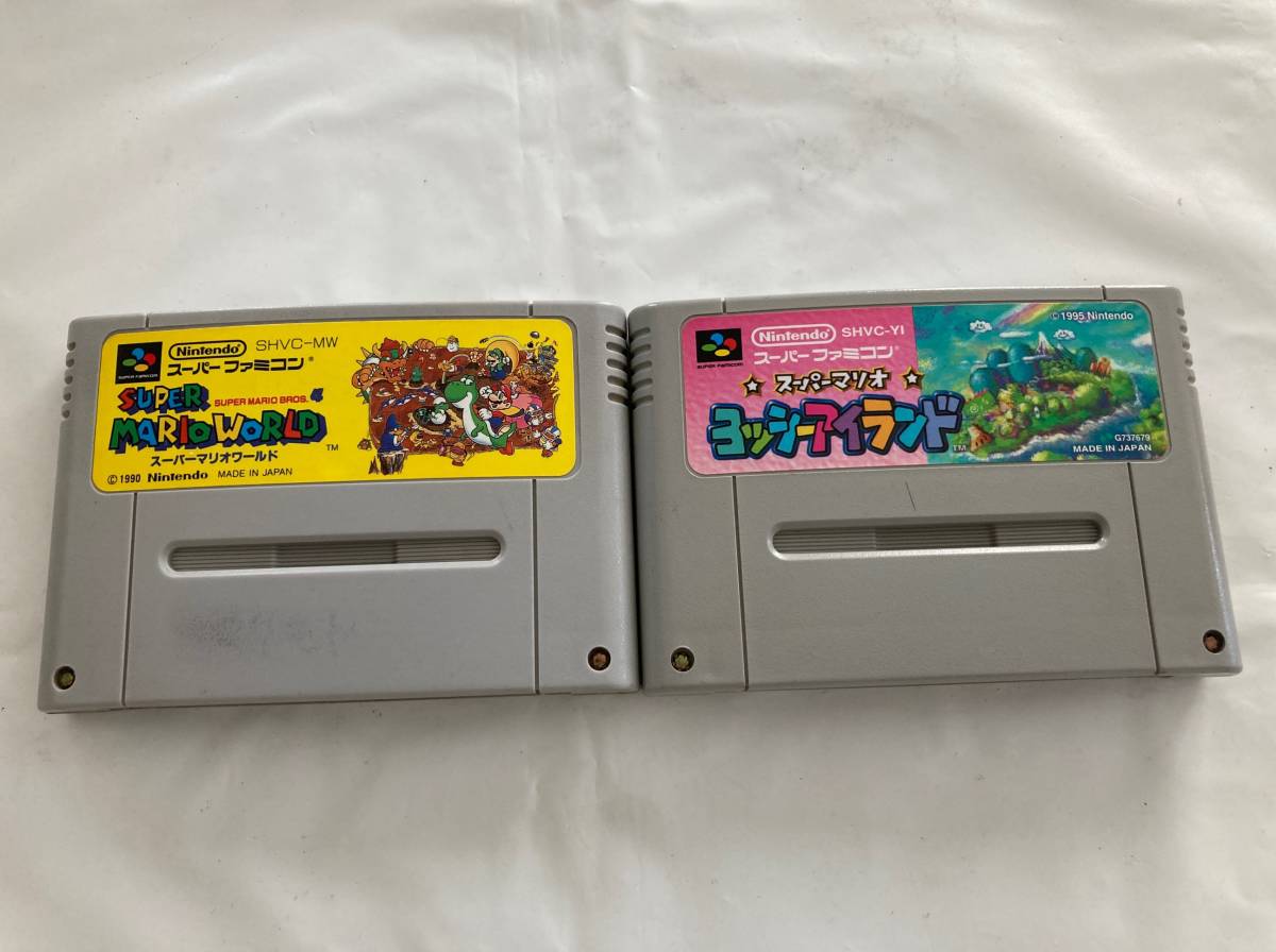 1126-012 スーパーファミコン スーパーマリオワールド ヨッシーアイランド 2本セット SFC スーファミ セーブOK(アクション)｜売買されたオークション情報、yahooの商品情報を ...