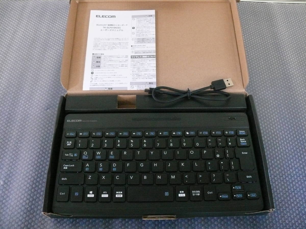 送料385円 エレコム Bluetoothキーボード 超薄型 マルチペアリング対応 ブラック iPad pro 2020 TK-SLP01BK/EC(ワイヤレスキーボード)｜売買された ...