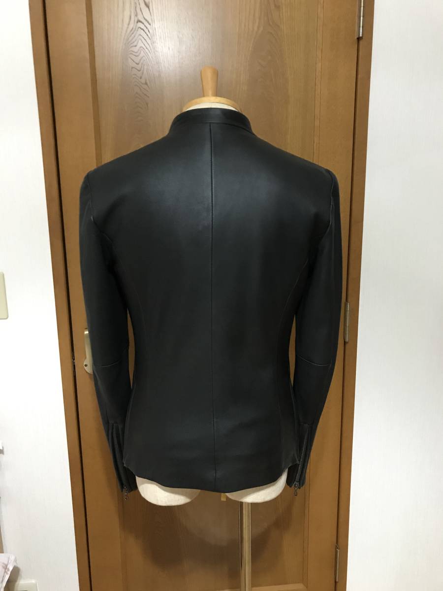 超 SHELLAC 定価20万程 最高級ディアスキンレザーライダースジャケット 革ジャン 鹿革 シェラック GACKTさん着 激レア ...