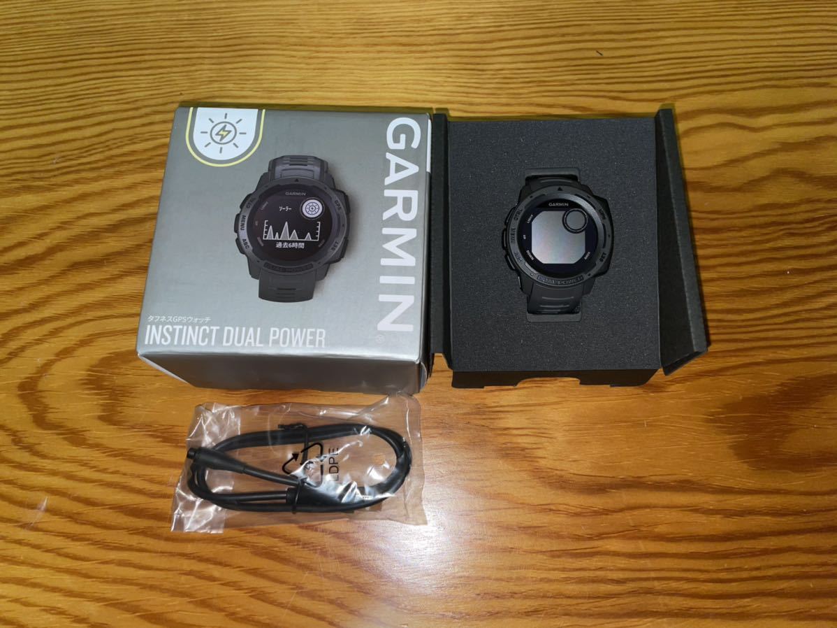 GARMIN Instinct Dual Power Graphite ガーミン スマートウォッチ GPS(スマートウォッチ本体)｜売買された ...