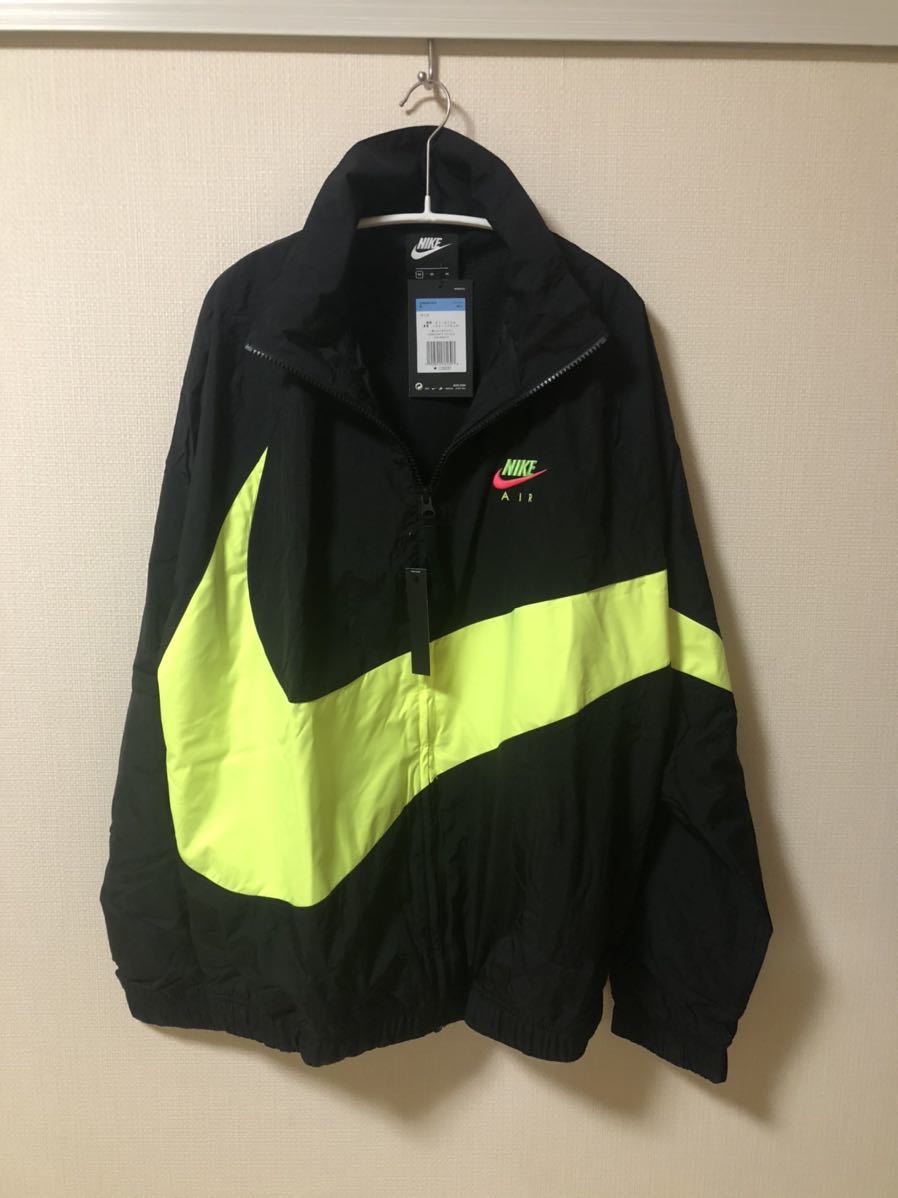 adidas NIKE AS CITY NEON NSW HBR JKT WVN S BLACK 19SP-I BIG Swoosh ビッグ スウッシュ ナイキ ネオン M(ジャンパー ...