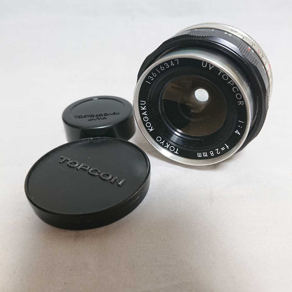 44 TOPCON UV Topcor 1:4 f=28㎜ TOKYO KOGAKU 13616347 カメラレンズ ケース付き(一眼カメラ用 ...