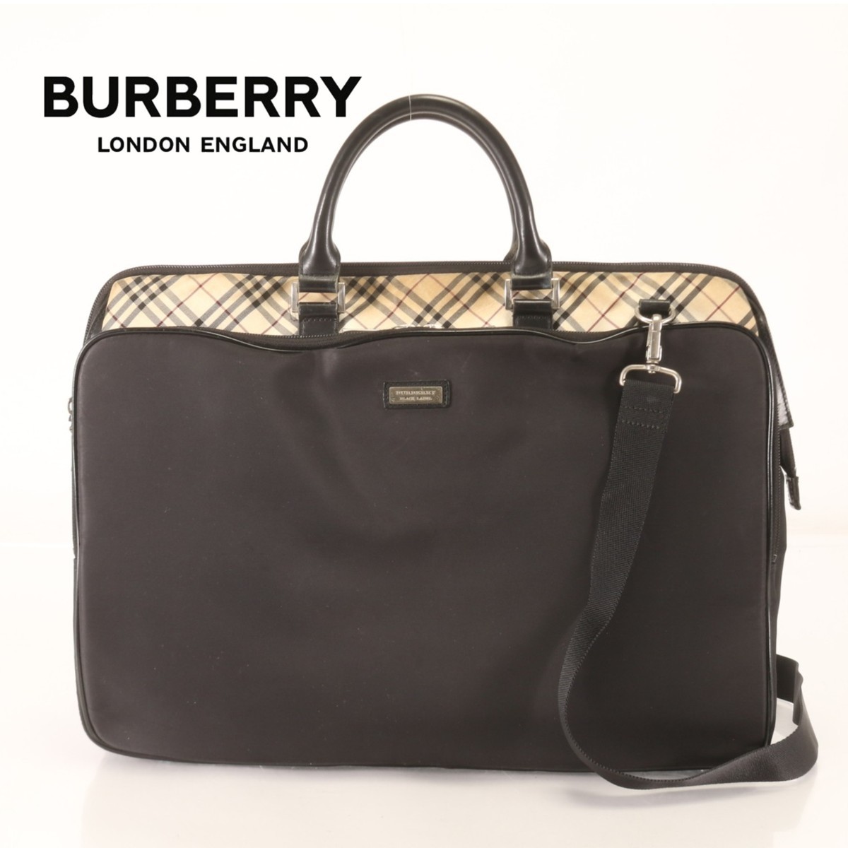 1円 バーバリー ブラックレーベル チェック ブリーフケース 斜め掛け ショルダー バッグ 2WAY メンズ A4 ビジネス NN9-A4(ブリーフケース、書類かばん)｜売買されたオークション ...