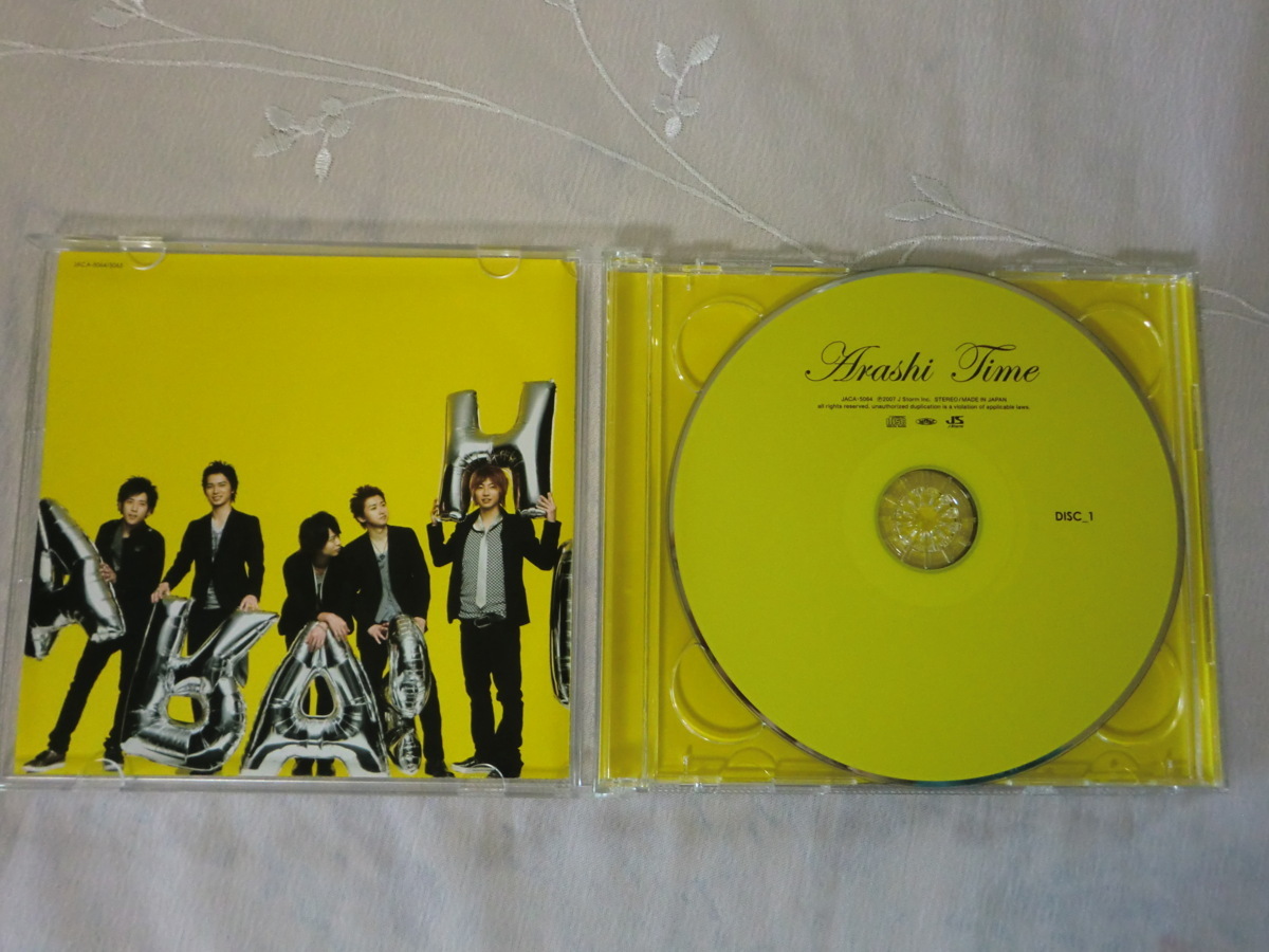 即国内盤 同封有 画像付 JACA-5064~5065 ARASHI 嵐 2CD 2枚組 Time 初回限定盤 相葉雅紀 大野智 桜井翔 二宮 ...
