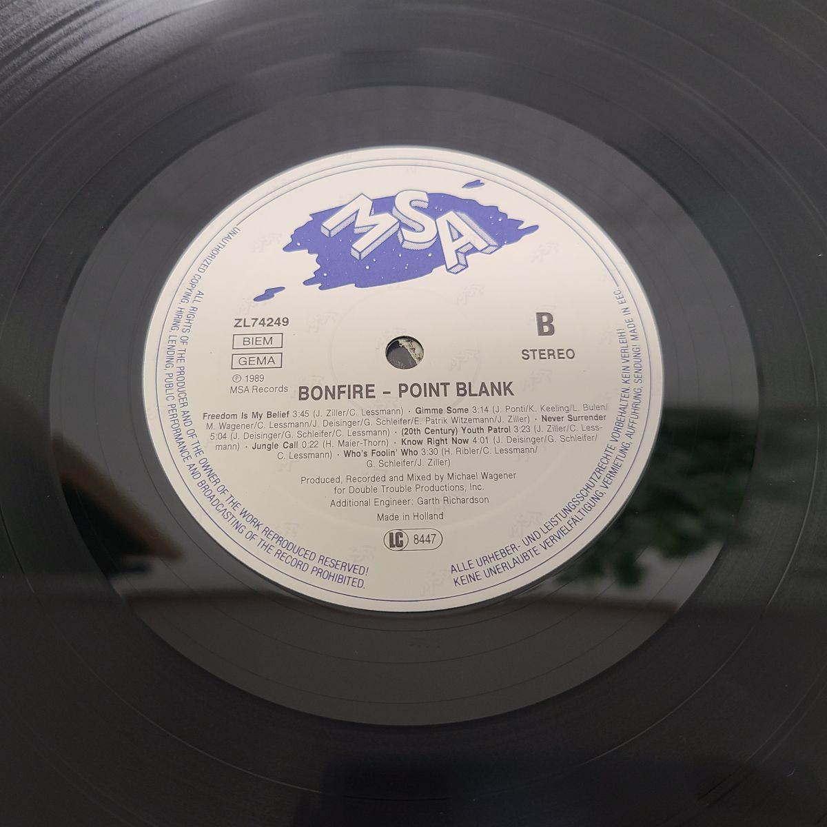 LPレコード / BONFIRE POINT BLANK / ZL 74249 M004(その他)｜売買されたオークション情報、yahooの ...