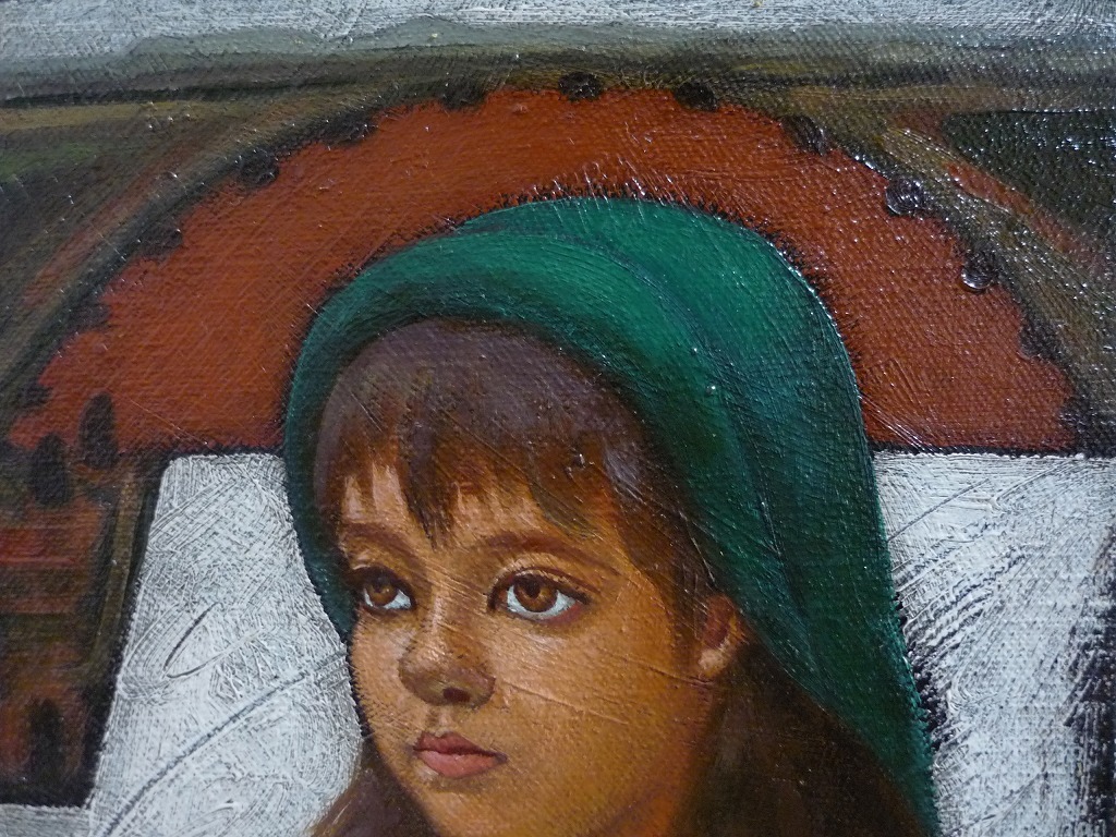 真作 絵画 安徳瑛 油彩0号 小さな村の少女 箱 黄袋入 T24(人物画)｜売買されたオークション情報、yahooの商品情報をアーカイブ公開 - オークファン（aucfan.com）