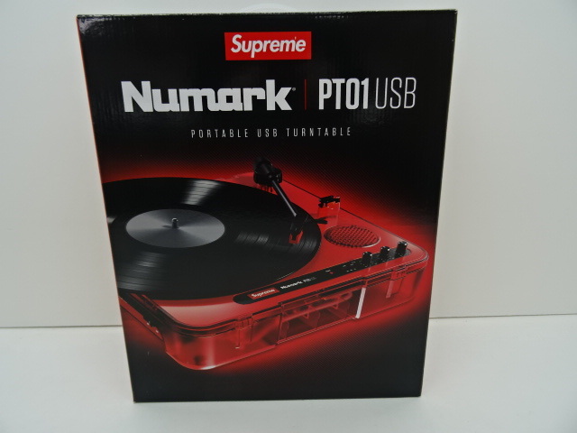 82EY 20ss Supreme Numark PT01 Portable Turntable シュプリーム ポータブル ターンテーブル ヌ ...