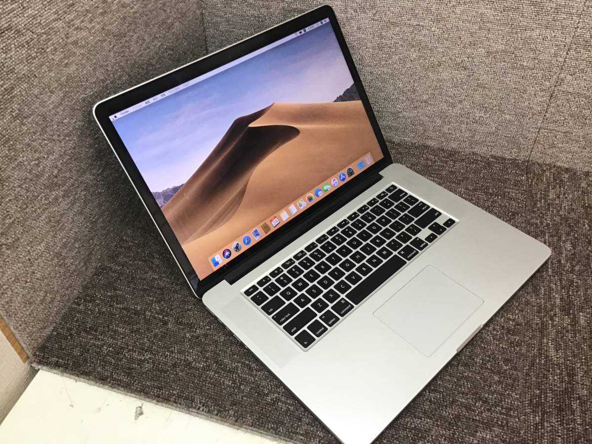 Mac Book Pro-A1398 Core i 7-2.5GHz+RAM16G 充放電564回 English Keyboard ...